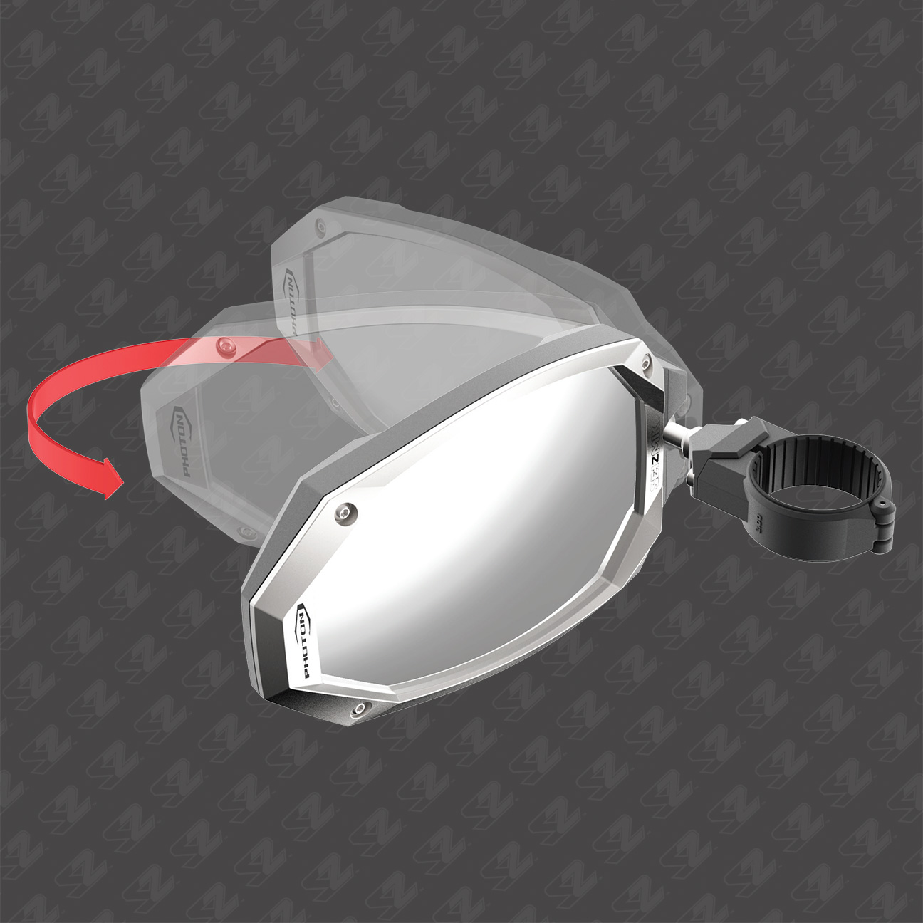 Photon Side View Mirror with Cast Aluminum Body & Bezel ? 2? or 1.875 ...