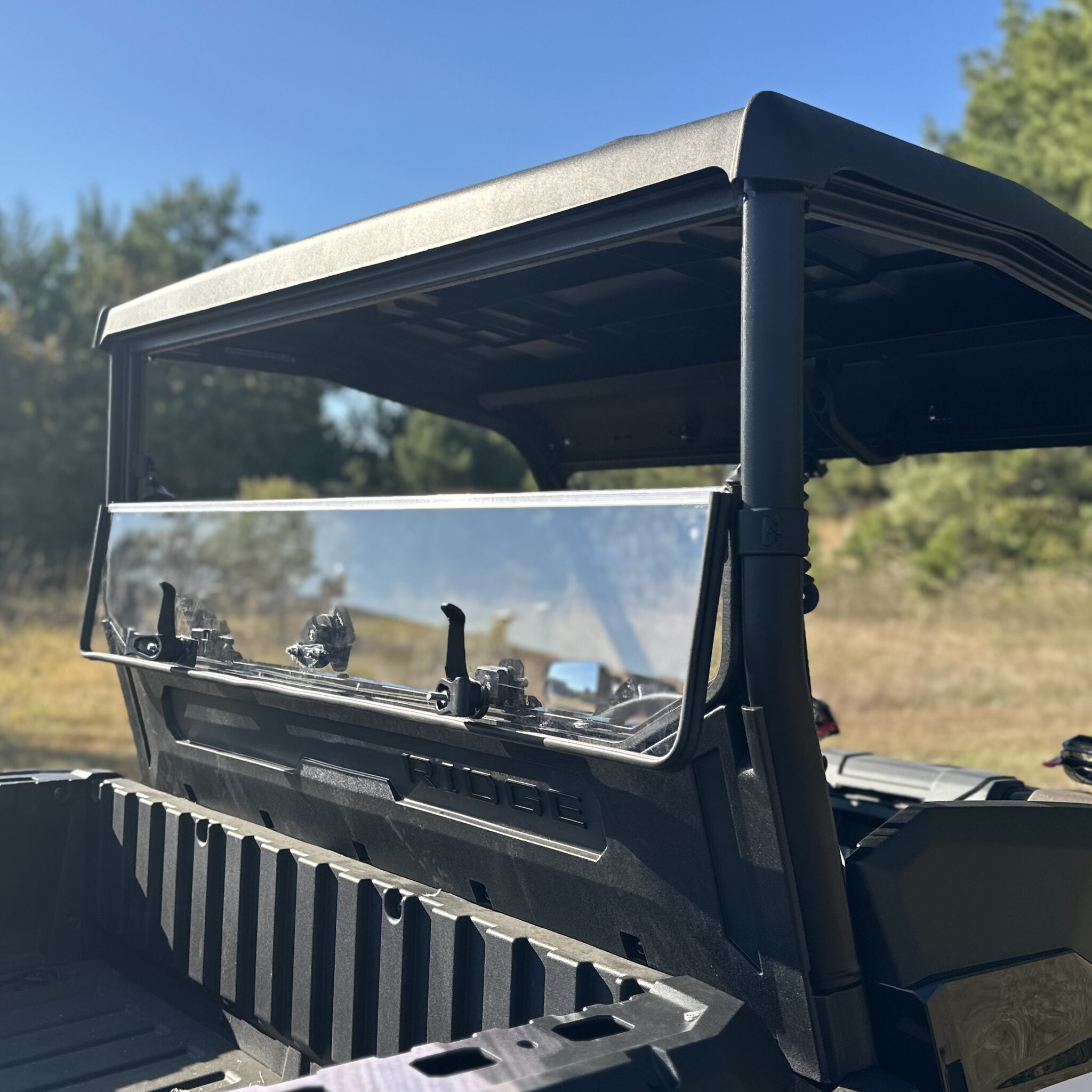 Hard Rear Folding Windshield (UV Resistant Polycarbonate) | Kawasaki ...